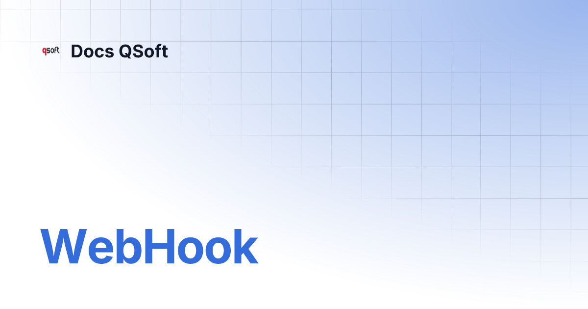 WebHook | Docs QSoft